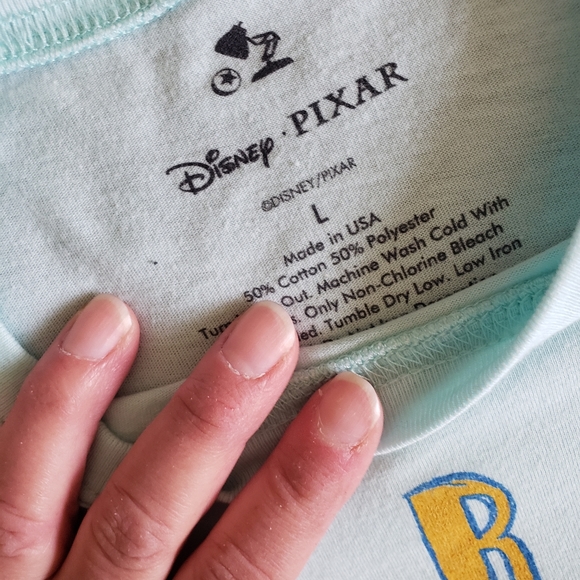 Pixar | Tops | Pixars Wally And Eva Earth Tee Lg | Poshmark